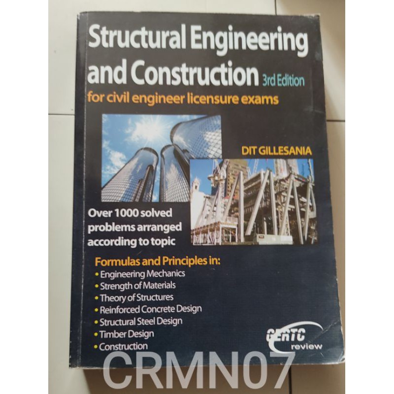 Structural Engineering and Construction for Civil engineer licensure ...