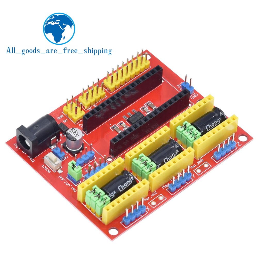 TZT New CNC Shield V4 Engraving Machine / 3D Printer / A4988 Driver Expansion Board for arduino ...