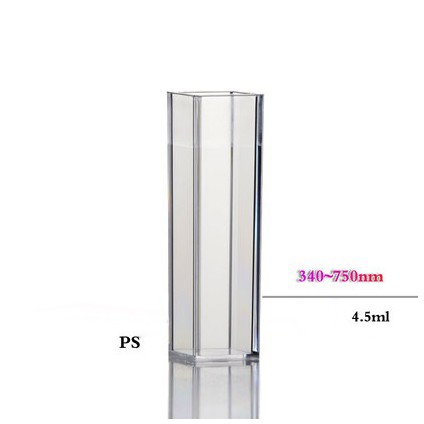 100PCS Plastic Cuvette 1.5ml 4.5ml Fisherbrand Semi-micro Double/Four ...