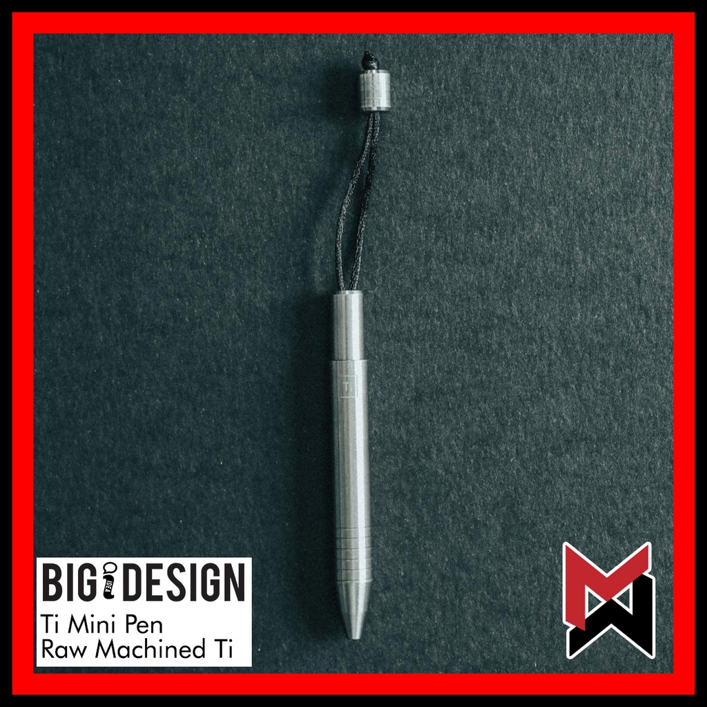 BIGiDESIGN - Ti Mini Pen - Raw Machined Ti - Titanium | Shopee Philippines