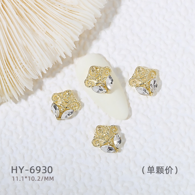 ins nail jewelry, pearl and diamond round wreath, opal bow, peach heart ...