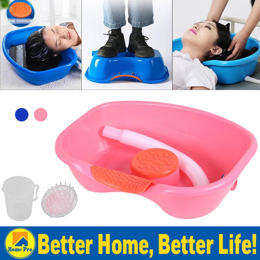 Nursing Shampoo Sink Neck Rest Hair Washing Basin Bowl Sink Drain Tube ...