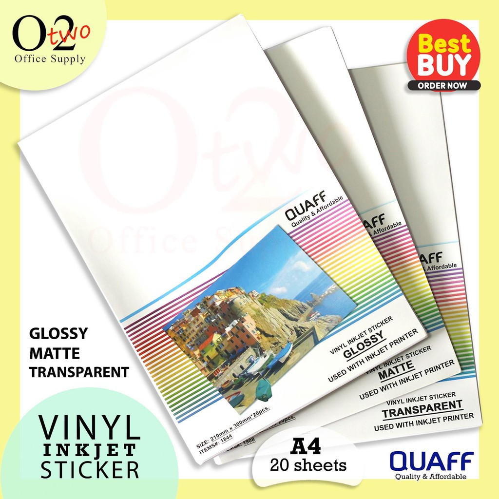 QUAFF Vinyl Sticker (Glossy/Matte/Transparent)NOT waterproof | Shopee ...