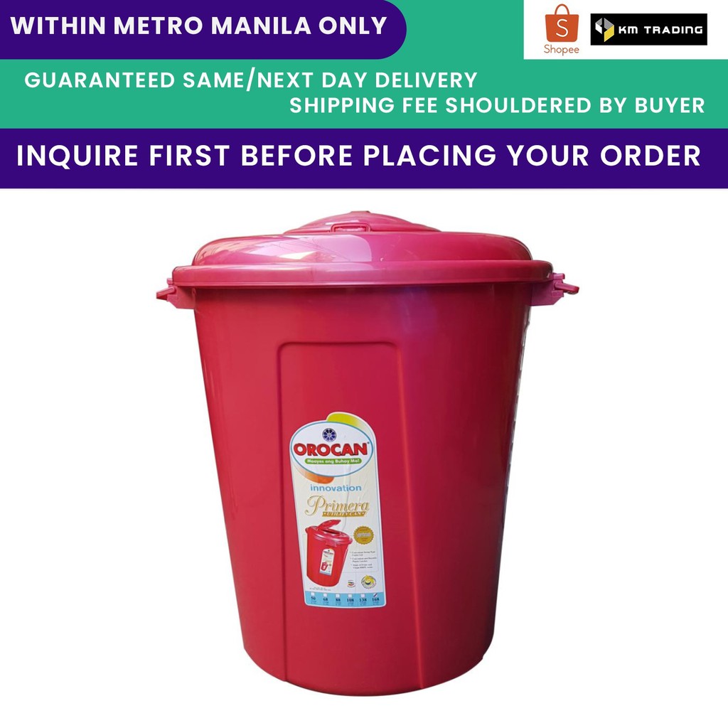 Orocan 168L Water Drum/Utility Pail/Water Container/Balde/Utility Can ...