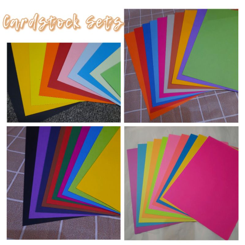 CARDSTOCK PLAIN COLOR SET | Shopee Philippines
