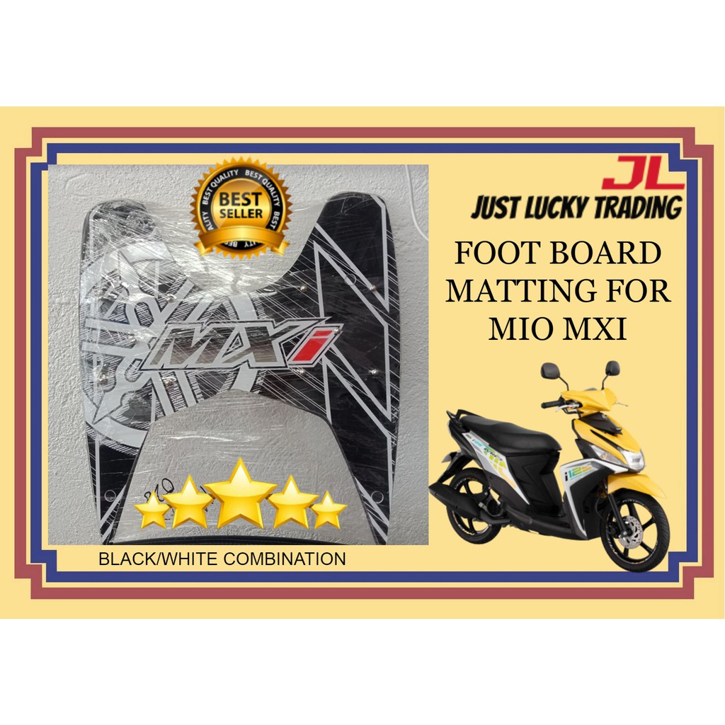 Foot Board Matting Acrylic Footboard For MIO MXI (BLACK/WHITE ...