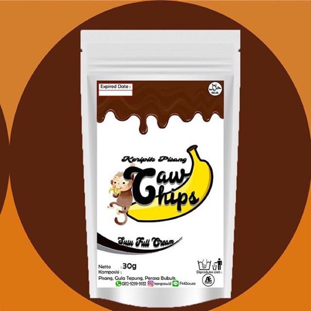Caw Chips Banana Chips Milk Flavor 30g | Shopee Philippines