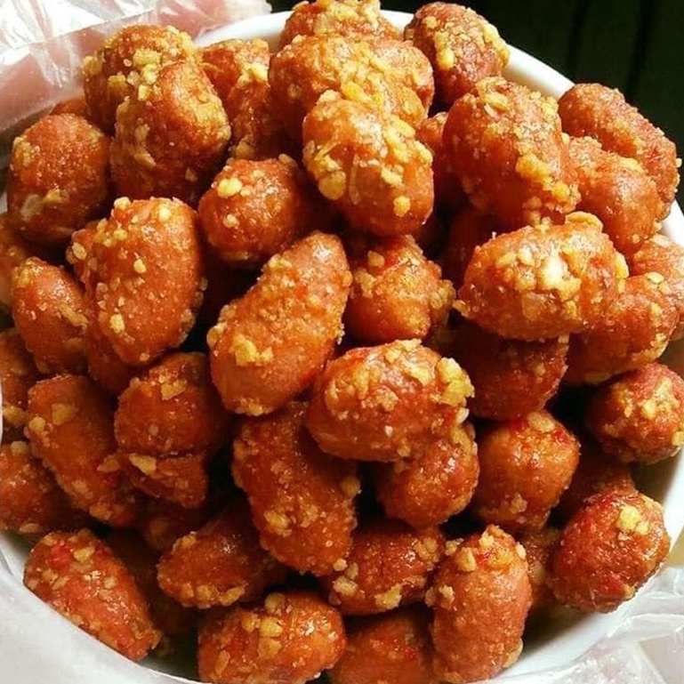 1 KG- Super rich roasted peanuts with garlic, chili/lemon leaves (with ...