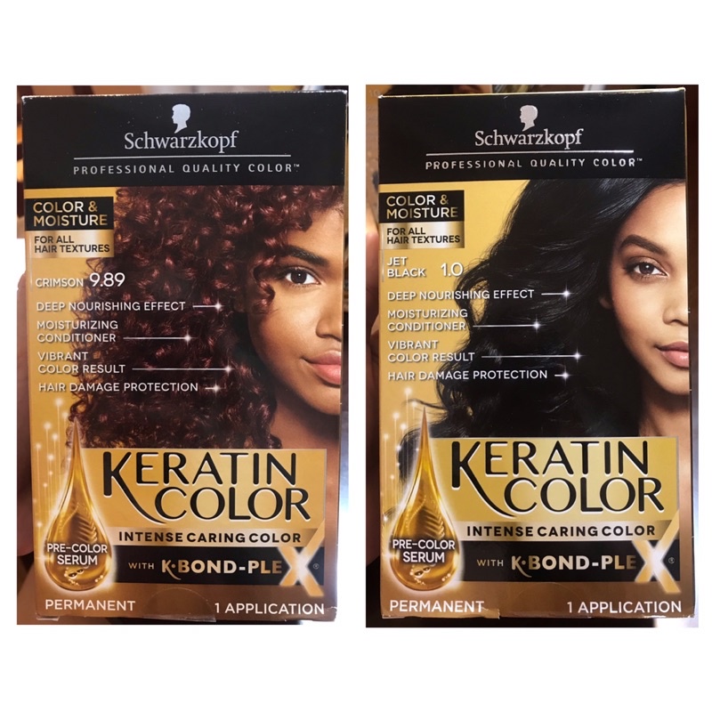 🇺🇸 Schwarzkopf KERATIN COLOR PERMANENT HAIR COLOR | Shopee Philippines