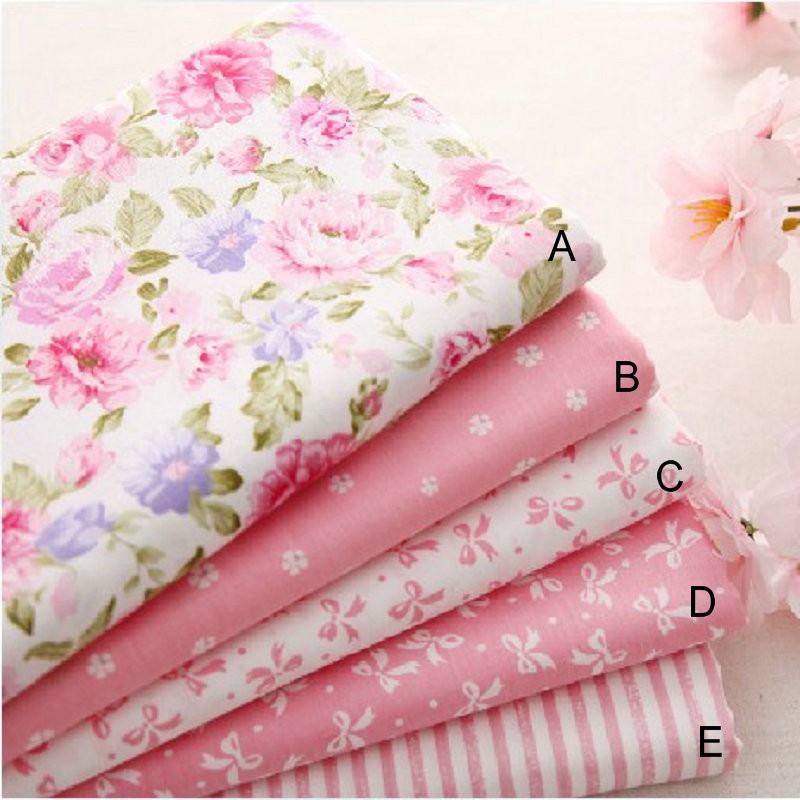 Pink 100% Cotton Fabric,Kain,Diy Cloth,Sewing Craft Kain Cantik ...