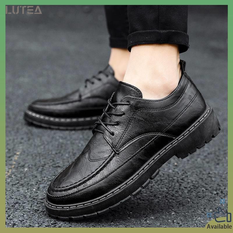 gibi shoes for men security guard shoes Casual leather shoes men's all ...