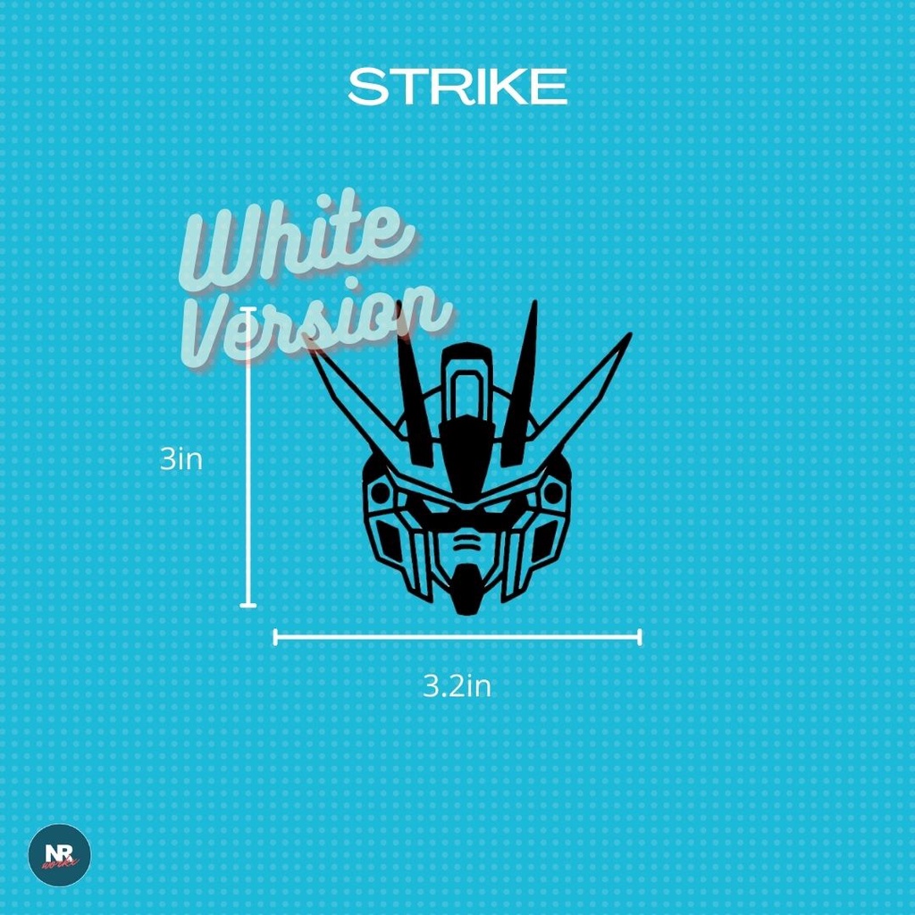 [White 02] Gundam Gunpla Head Vinyl Decal/Sticker | Shopee Philippines