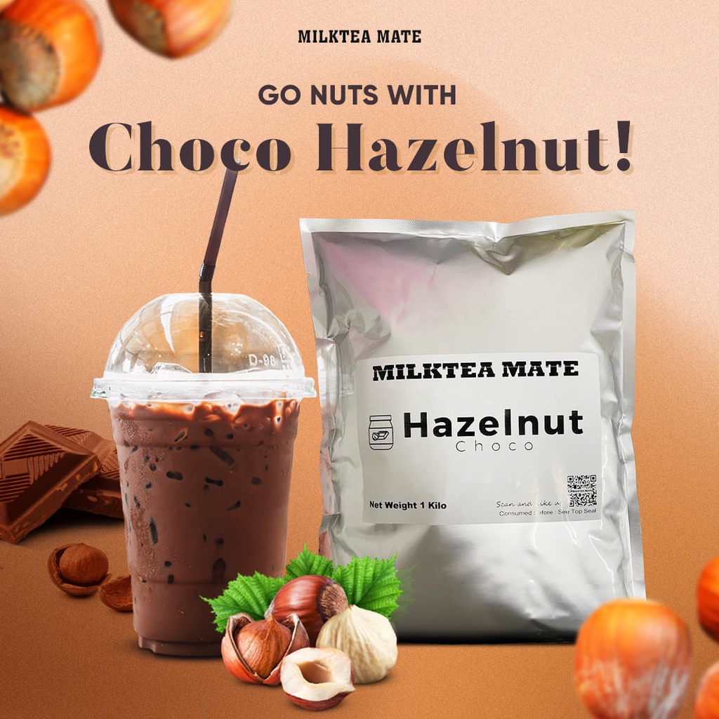 MLKT Hazelnut Choco - Milktea Mate Premium Powder Flavor 1kg for ...