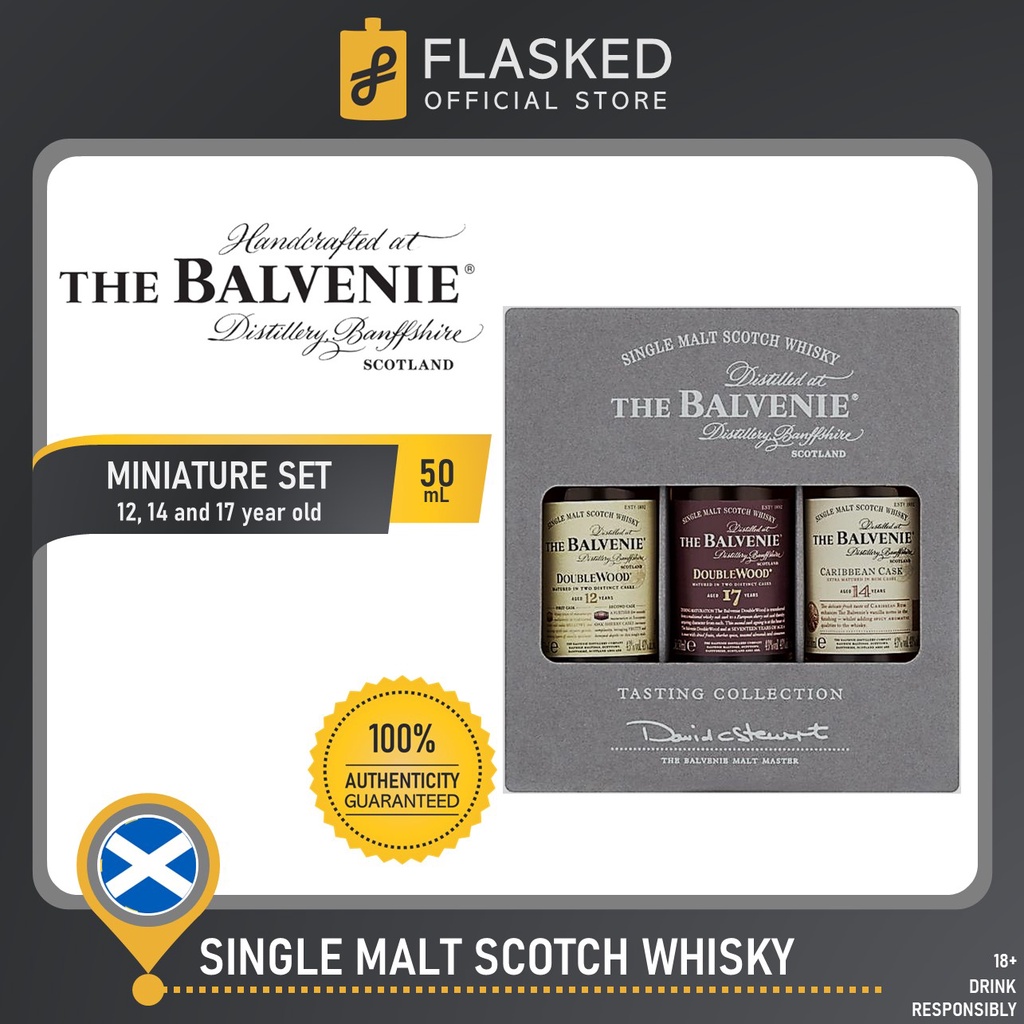 Balvenie Scotch Whisky Mini Set 3x50mL(12Yr Old, 17 Yr Old Double Wood ...