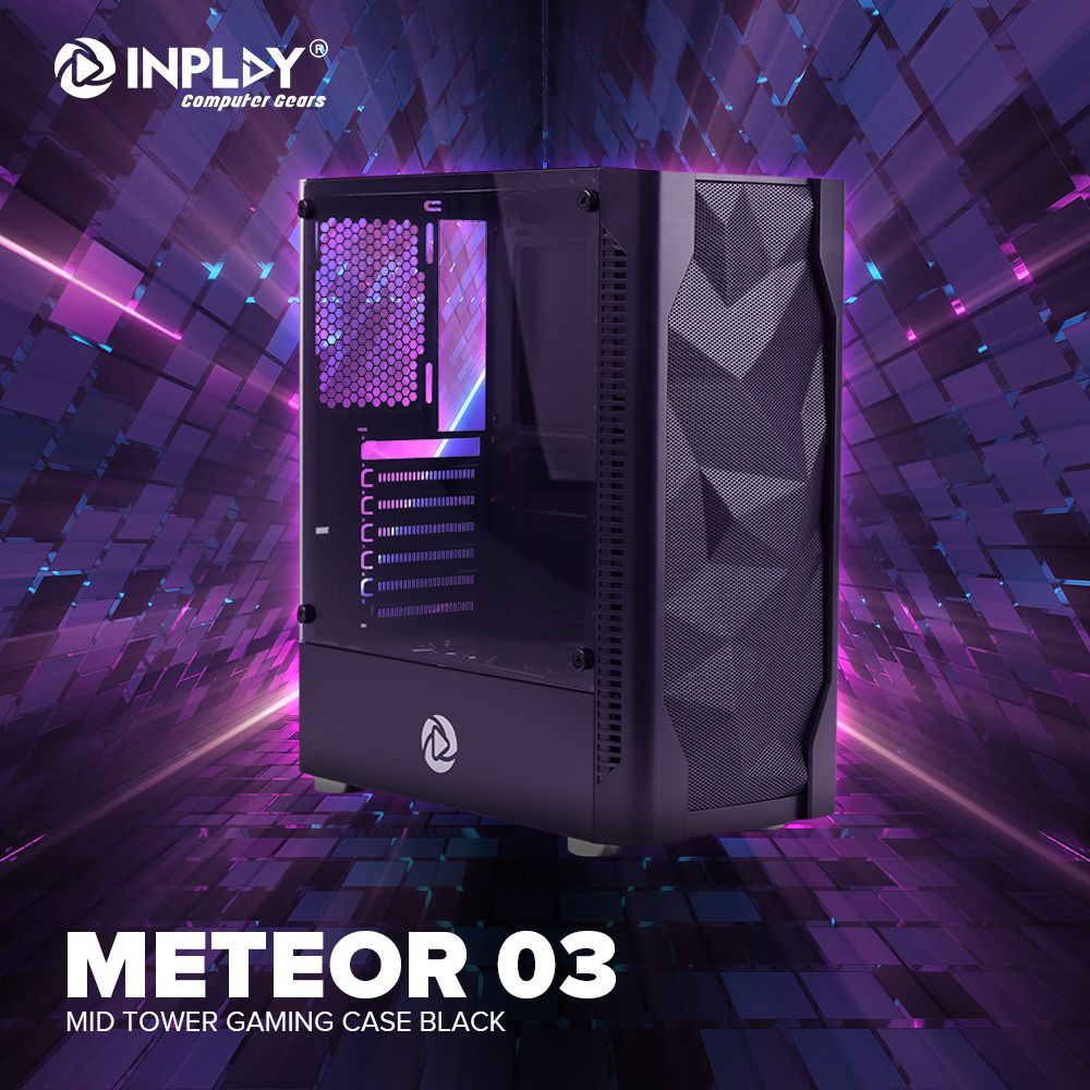 InPlay Meteor 03 Mid Tower Gaming Case PC CASE Desktop Computer gaming ...