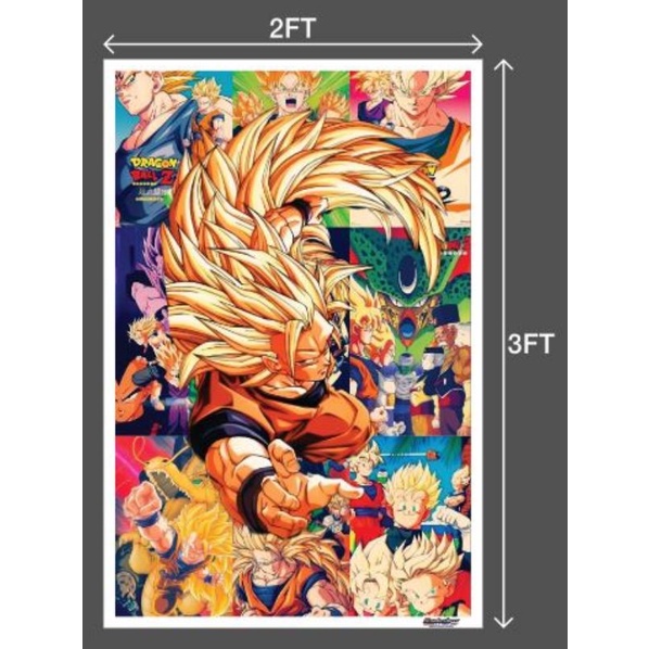 DRAGONBALL Z TARPAULIN POSTER 2X3FT | Shopee Philippines
