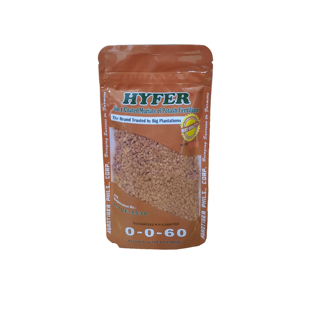 Hyfer Plus Coated Muriate Of Potash Fertilizer 0-0-60 200g | Shopee ...
