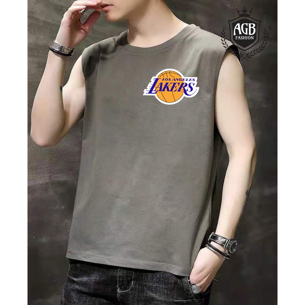 Lakers Logo NBA Basketball Player Design Sando For Men And Women Muscle ...
