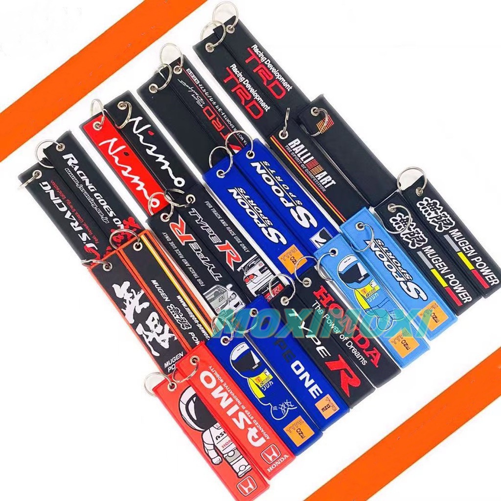1 pcs JDM Car KeyChain TRD / SpoonSport / RalliArt / Mugen / Type R ...