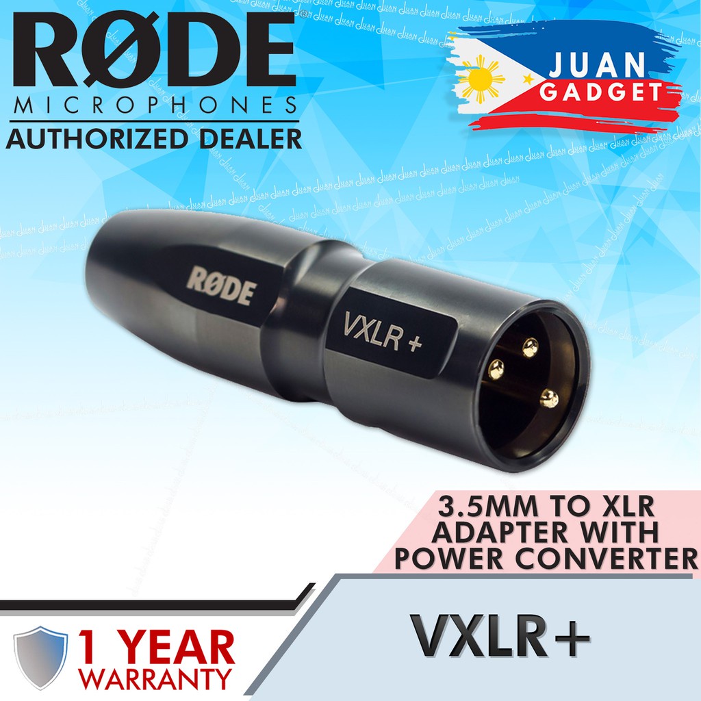 Rode VXLR Plus - 3.5mm to XLR Adapter with Power Converter | Shopee ...