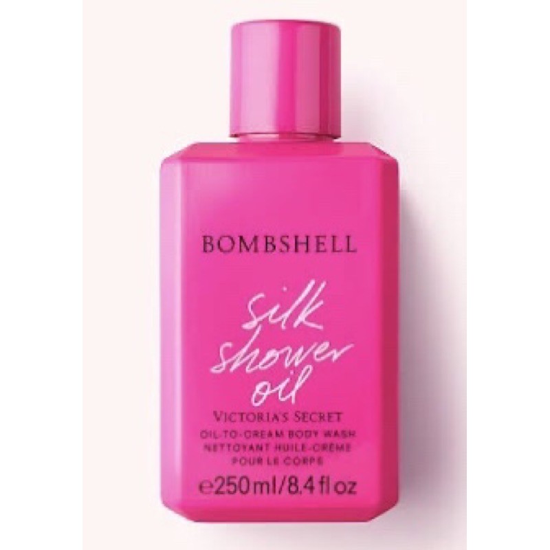 Victoria’s Secret Bombshell Silk Shower Oil - Oil-to-Cream Body Wash ...