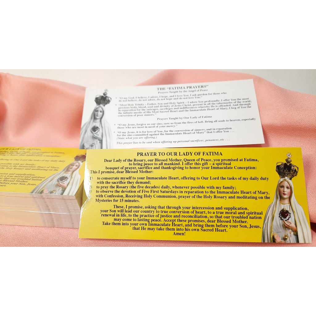 OUR LADY OF FATIMA STAMPITAS (PACK OF 100PCS) | Shopee Philippines