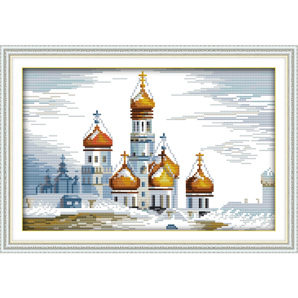 Joy Sunday Castle 12 Kits Hold Your Hand Counted Stitching Embroidery ...
