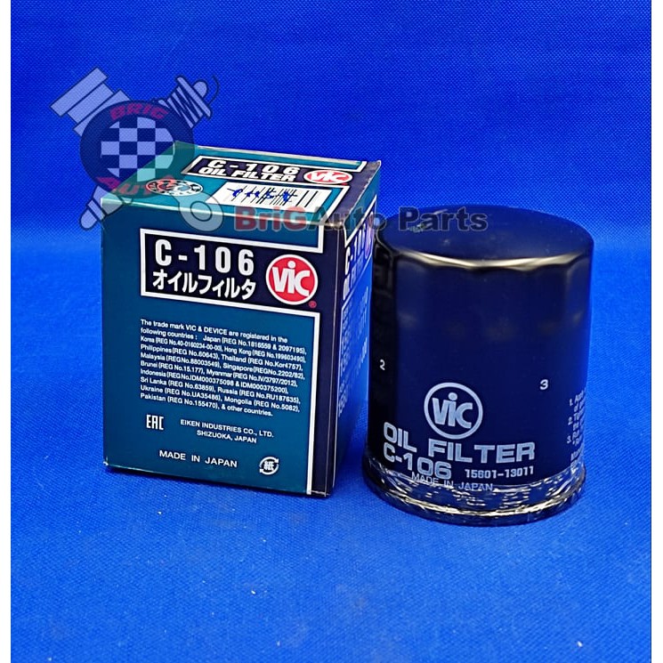 Vic Oil Filter C-106 for Toyota Revo 7KE,FX 7K | Shopee Philippines