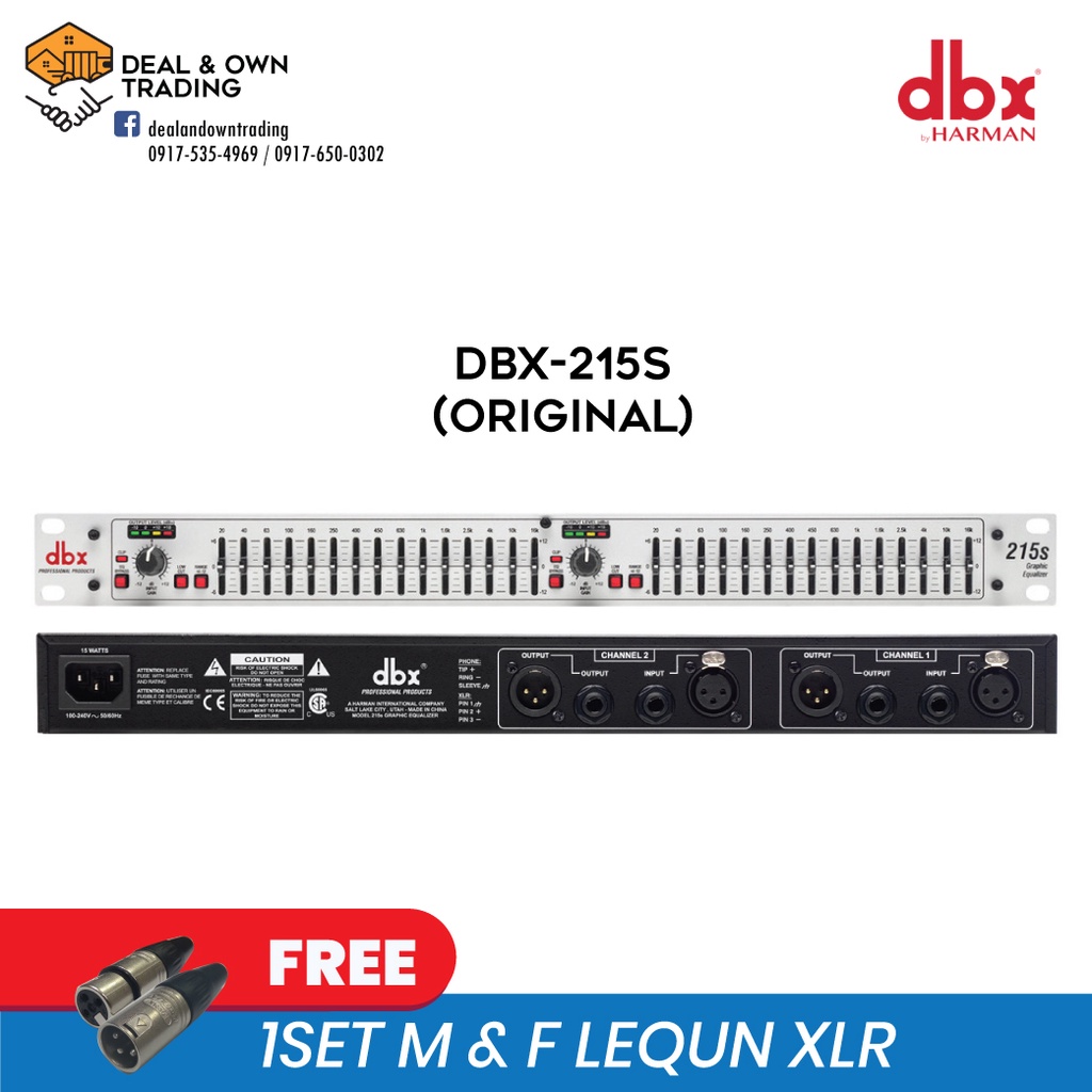 DBX 215S Original Dual Channel 15-Band Equalizer | Shopee Philippines