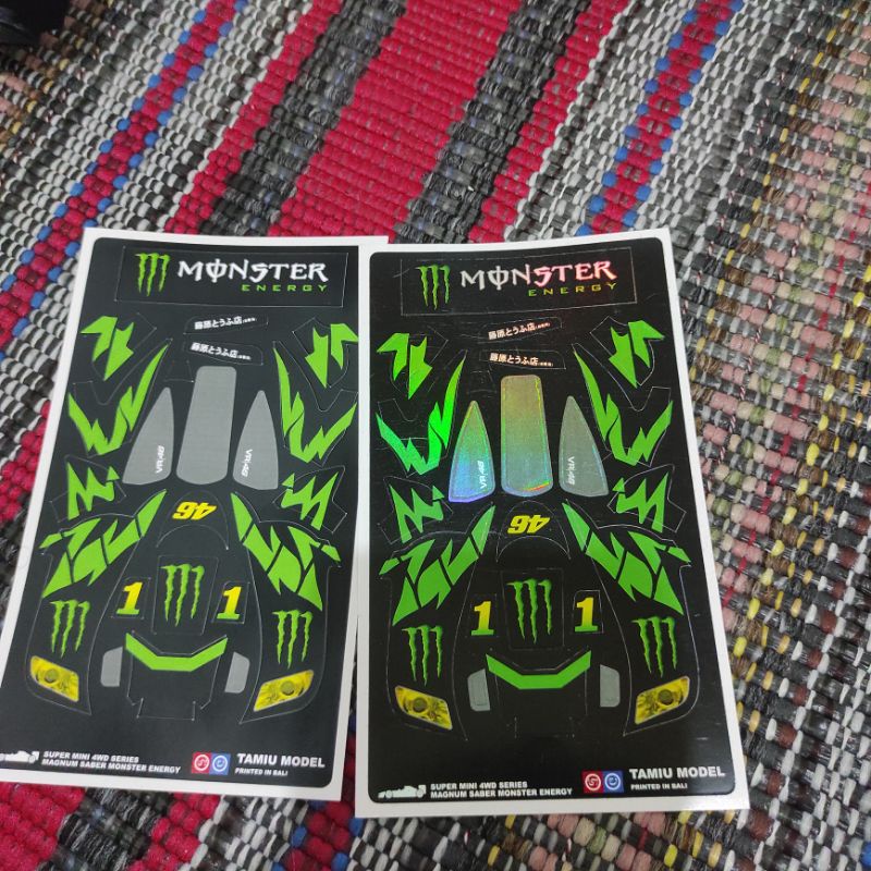 Tamiya monster Energy decal Sticker | Shopee Philippines