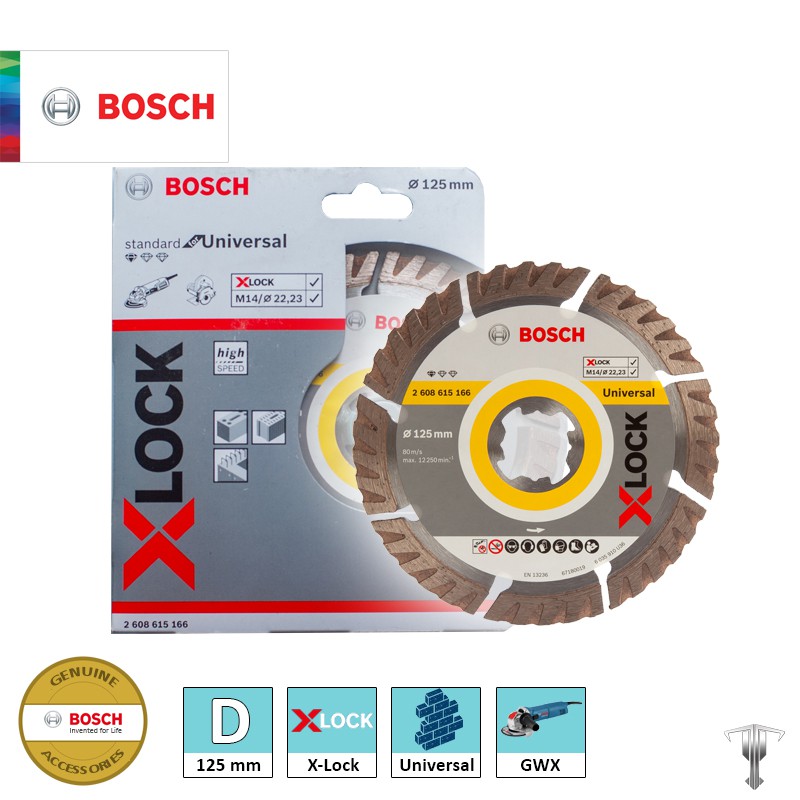 Bosch 2608615166 X-Lock Diamond Cutting Disc Standard for Universal 125 mm | Shopee Philippines