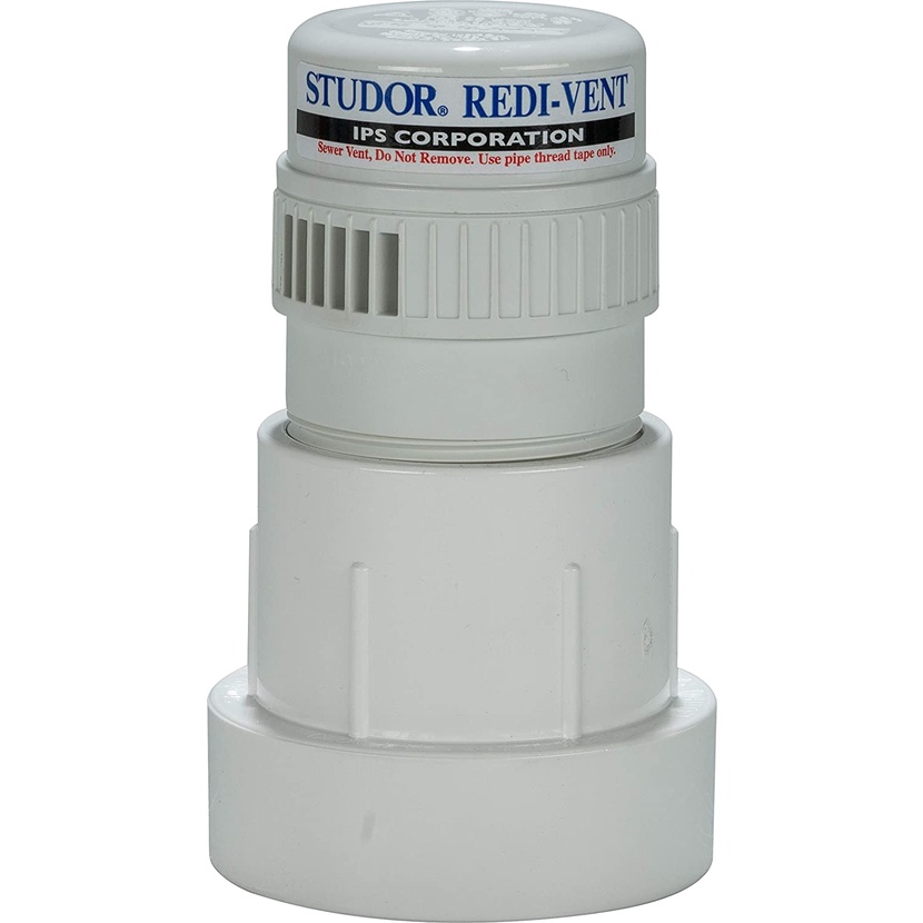Studor 20346 Redi-Vent Air Admittance Valve with PVC Adapter, 1-1/2- or 2-Inch Connection ...