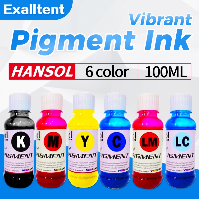 Cuyi Hansol Pigment ink Vibrant Waterproof Ink100ml ( Black / Yellow ...