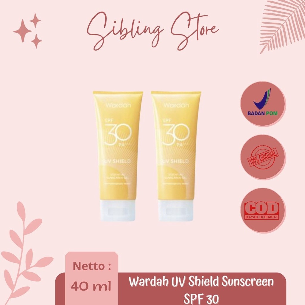Wardah UV Shield Essential Sunscreen Gel SPF 30 PA ++ 40ml | Shopee Philippines