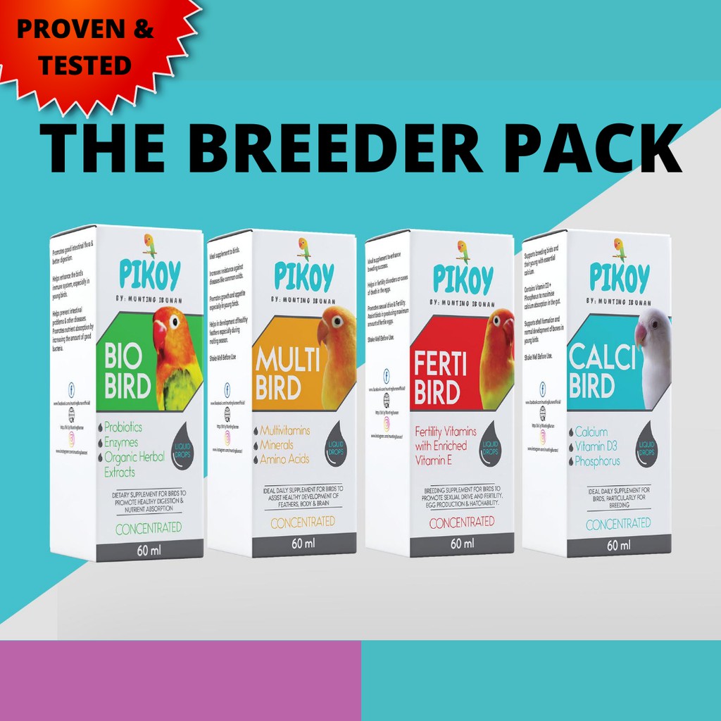 PIKOY THE BREEDER PACK - 4 Pillars of Healthy & Successful Breeding, 4 ...