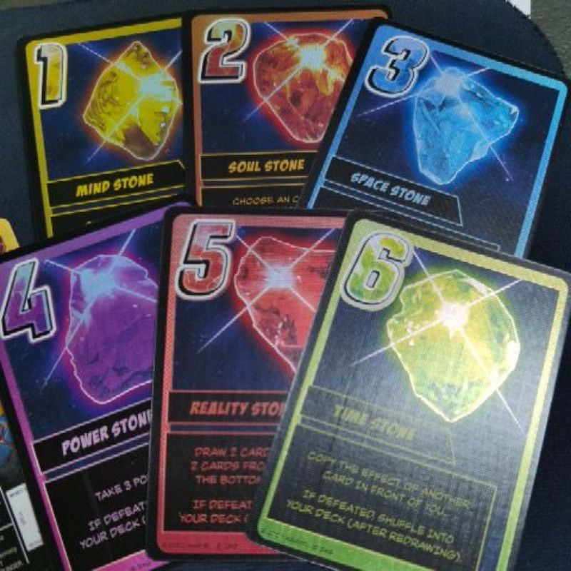 Marvel Infinity Gauntlet - 6 Foil Infinity Stones - Promo Cards ...