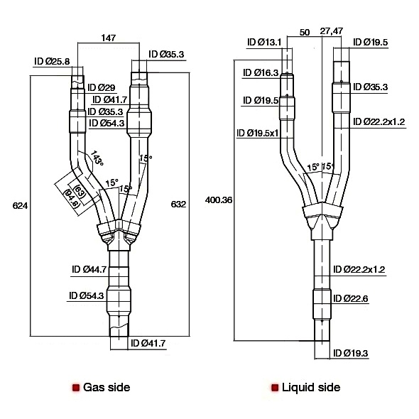 Copper Refnet Joints for VRV / VRF Units | Shopee Philippines