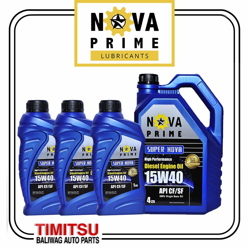 NOVA PRIME SUPER NOVA DIESEL ENGINE OIL 15W-40 API SN / CF 7 LITERS ...