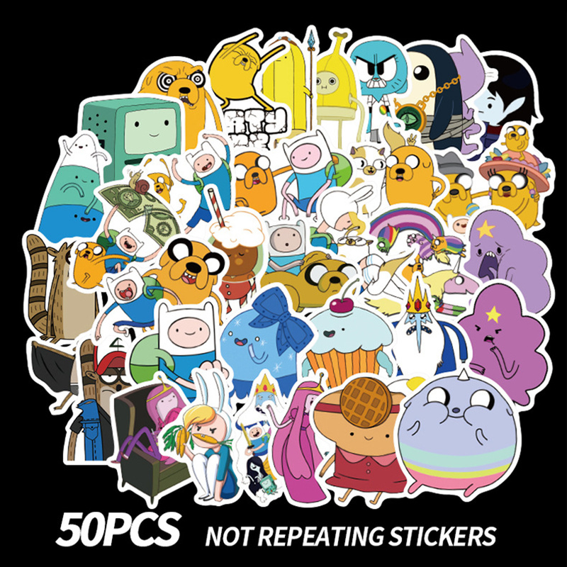 Z&M Adventure Time Stickers 50Pcs/Set American TV Cartoon Waterproof ...