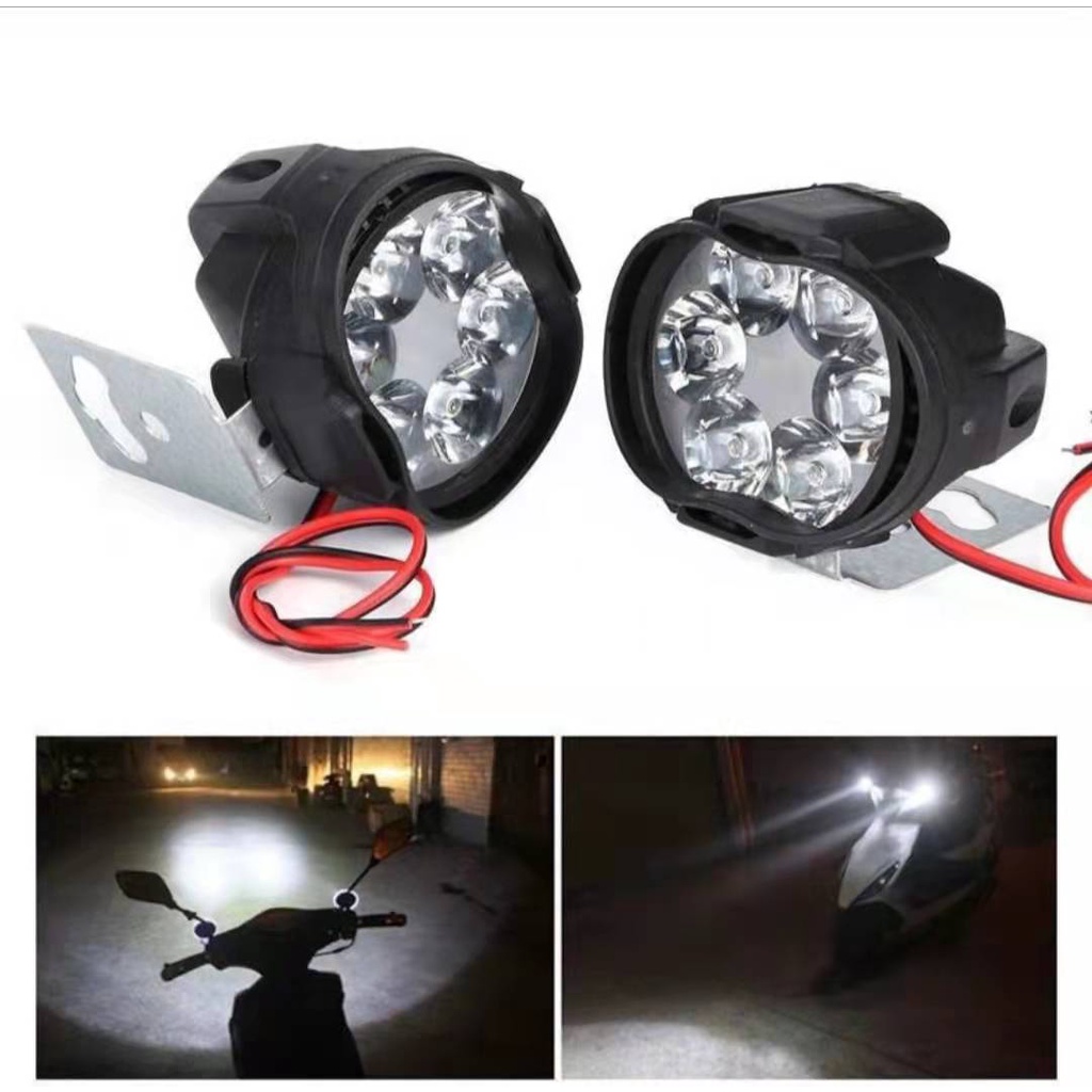 VMC 2 PCS LED Super Bright Motorcycle Headlight Fog light 12V Driving ...