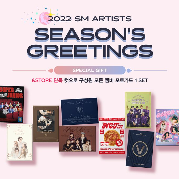 New!! Season's Greetings SM Artists (2 Sets Only) | Shopee Philippines