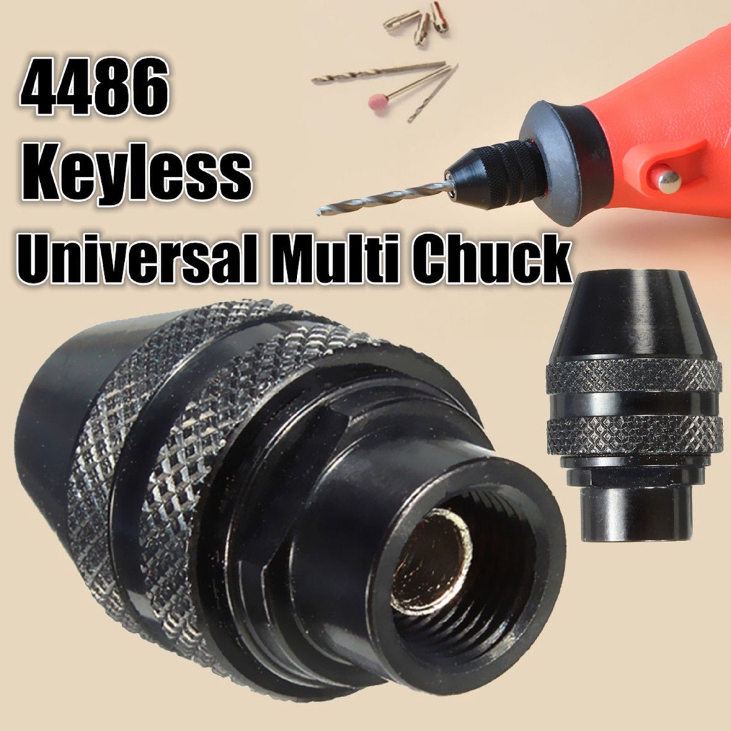 【Ready Stock】Dremel Keyless Chuck 4486 Rotary Tool Quick Change Keyless Universal Chuck ...