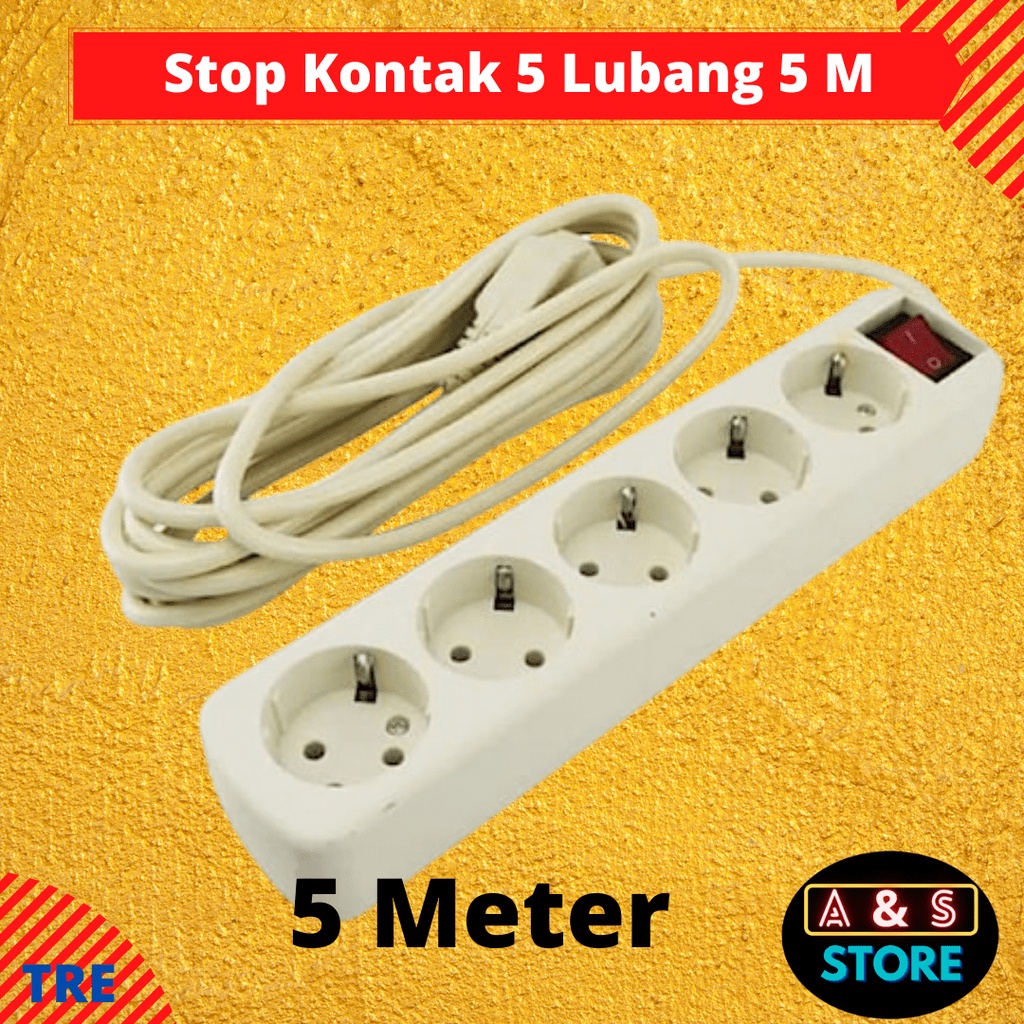 Stop Contact T 5 Hole 5 Meter | Shopee Philippines