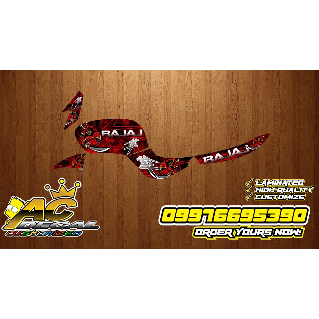 BAJAJ CT DECAL (SAMURAI) | Shopee Philippines