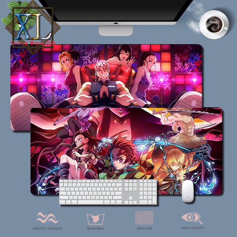 XL Custom Gaming Mouse Pad Demon Slayer season 2 Mouse Pad - Extra ...