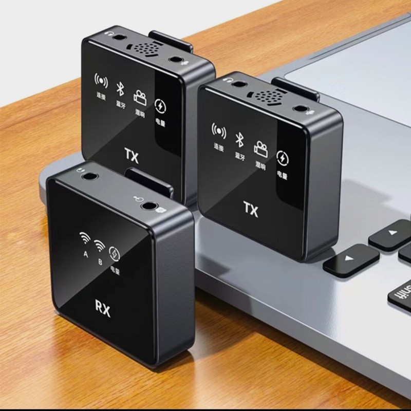 Webcast Smart Wireless Lavalier Microphone for Tiktok Phone Laptop DSLR ...