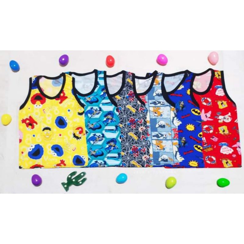 KIDS CHARACTER SANDO(4-8 yrs old) | Shopee Philippines