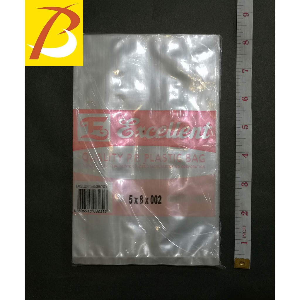 Clear PP Plastic Bag (2"- 5" inches) 100pcs Food Grade Heat Sealable ...