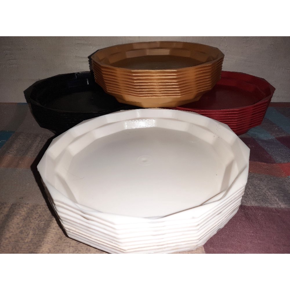 set of 10pcs. Colorful saucer / indoor catch plates for plant pots (5.5 ...