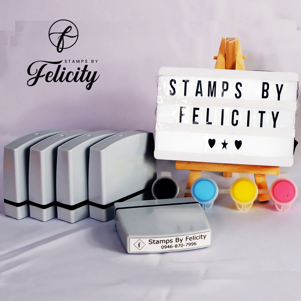 CUSTOMIZED HANDY SELF INKING STAMPS for Long Names 50 mm x 5 mm (2 ...